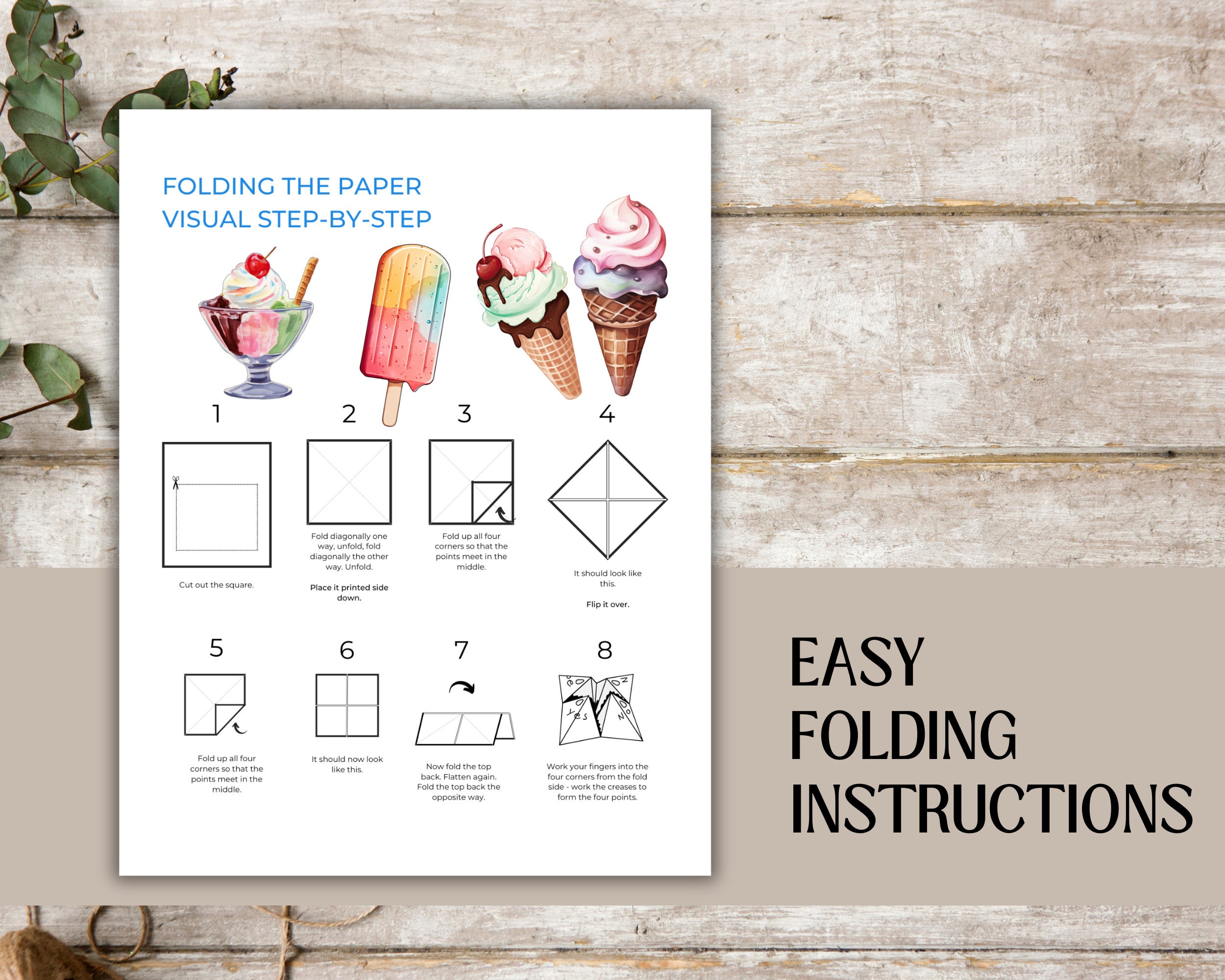 Summer Cootie Catcher: Fun Preschool Activities, Movement and ...