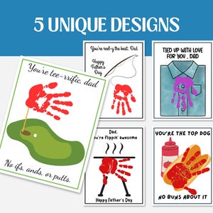 Printable Father's Day Handprint Art | Father's Day Handprint Keepsake ...