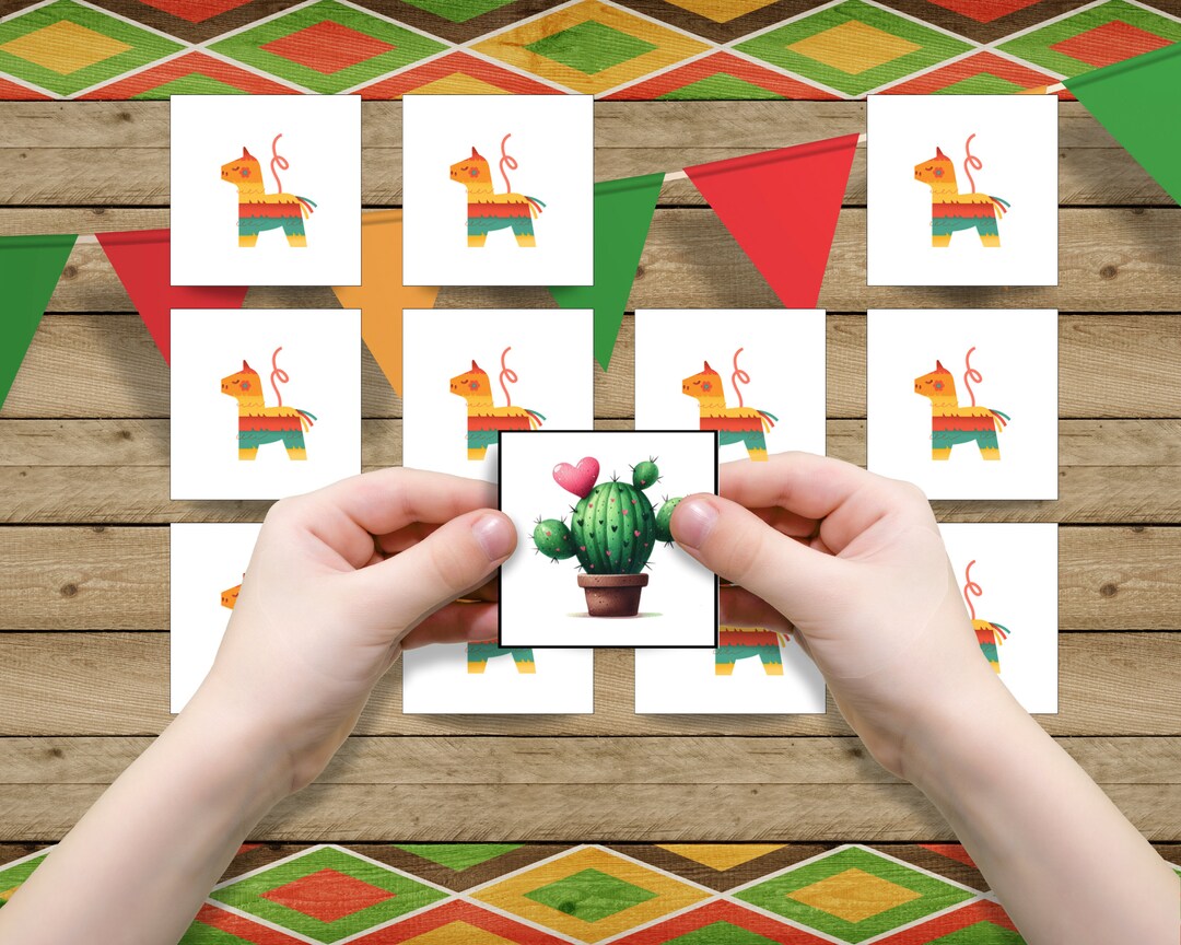 Cinco De Mayo Memory Matching Game Set, Activity for Kids, Holiday Game ...