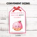 Printable Valentine's Donut Gift Tags, Teacher Appreciation, Classroom ...