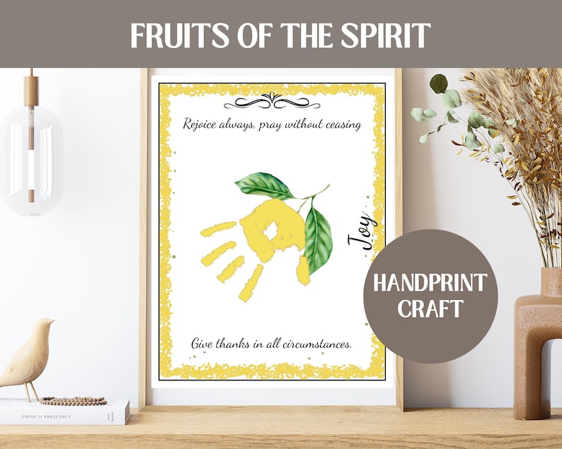 Fruits of the Spirit Handprint Craft: Faith-based Kids Activity ...