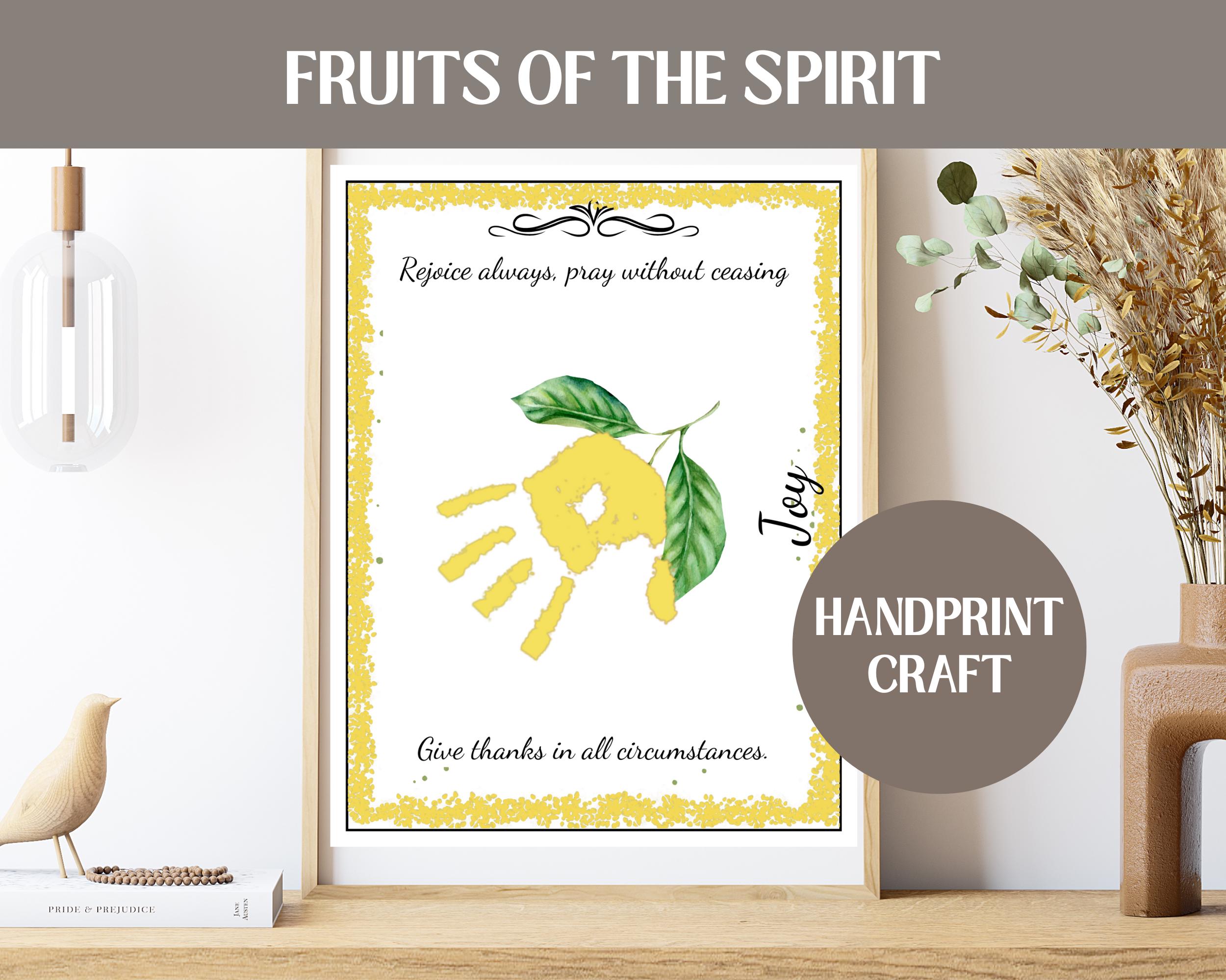 Fruits of the Spirit Handprint Craft | Faith-based Printable for Kids ...