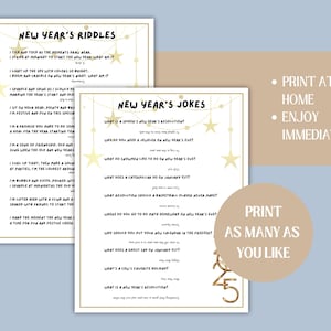 New Year's Eve Jokes and Riddles | NYE Activity for All Ages | Family ...