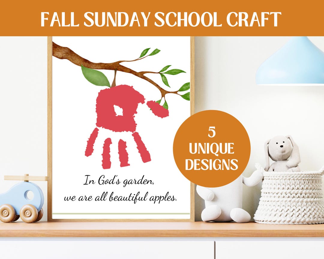 Fall Christian Handprint Craft | Autumn Faith-based Printable for Kids ...