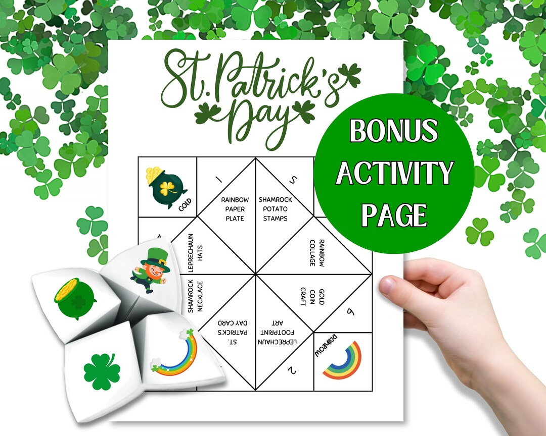 St. Patrick's Day Cootie Catchers | St. Patty's Day Fortune Teller ...