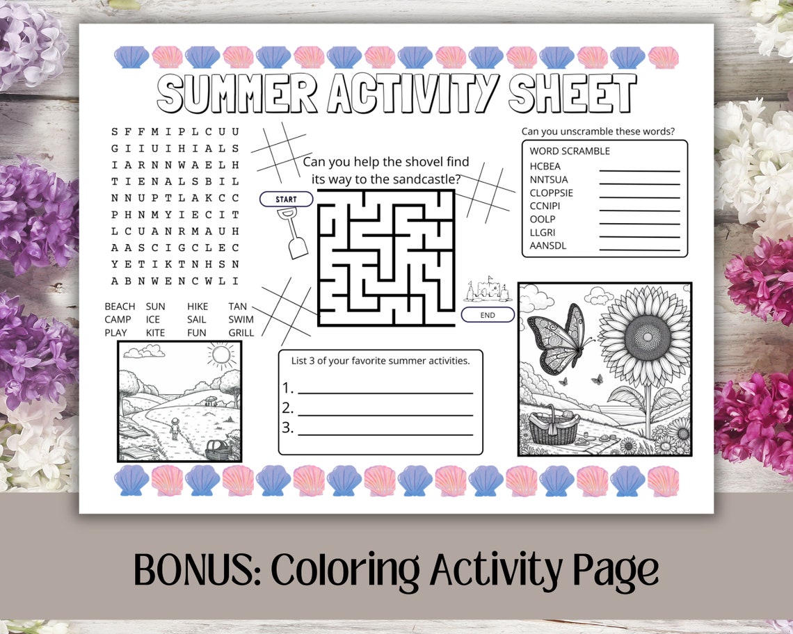 Summer Cootie Catcher: Fun Preschool Activities, Movement and ...