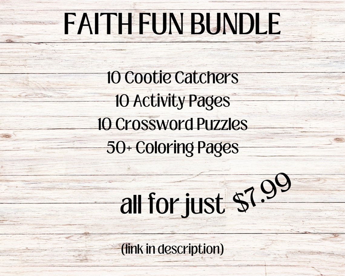 David and Goliath Cootie Catcher: Bible Story Activity (PDF) - Etsy