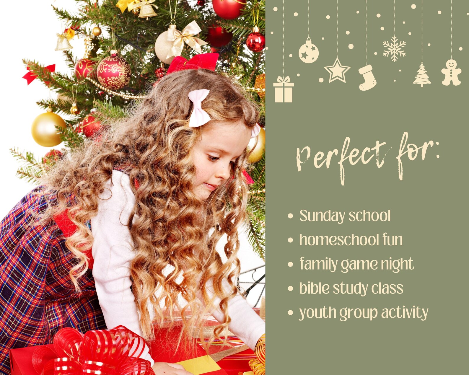 Nativity Crossword Puzzle: Christian Christmas Game (digital Download ...