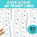 Art Prompt Cards, Printable Mixed Media Activity, Homeschool Activity ...
