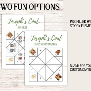 Cootie Catcher Joseph's Coat Story, Sunday School Activity, Bible ...