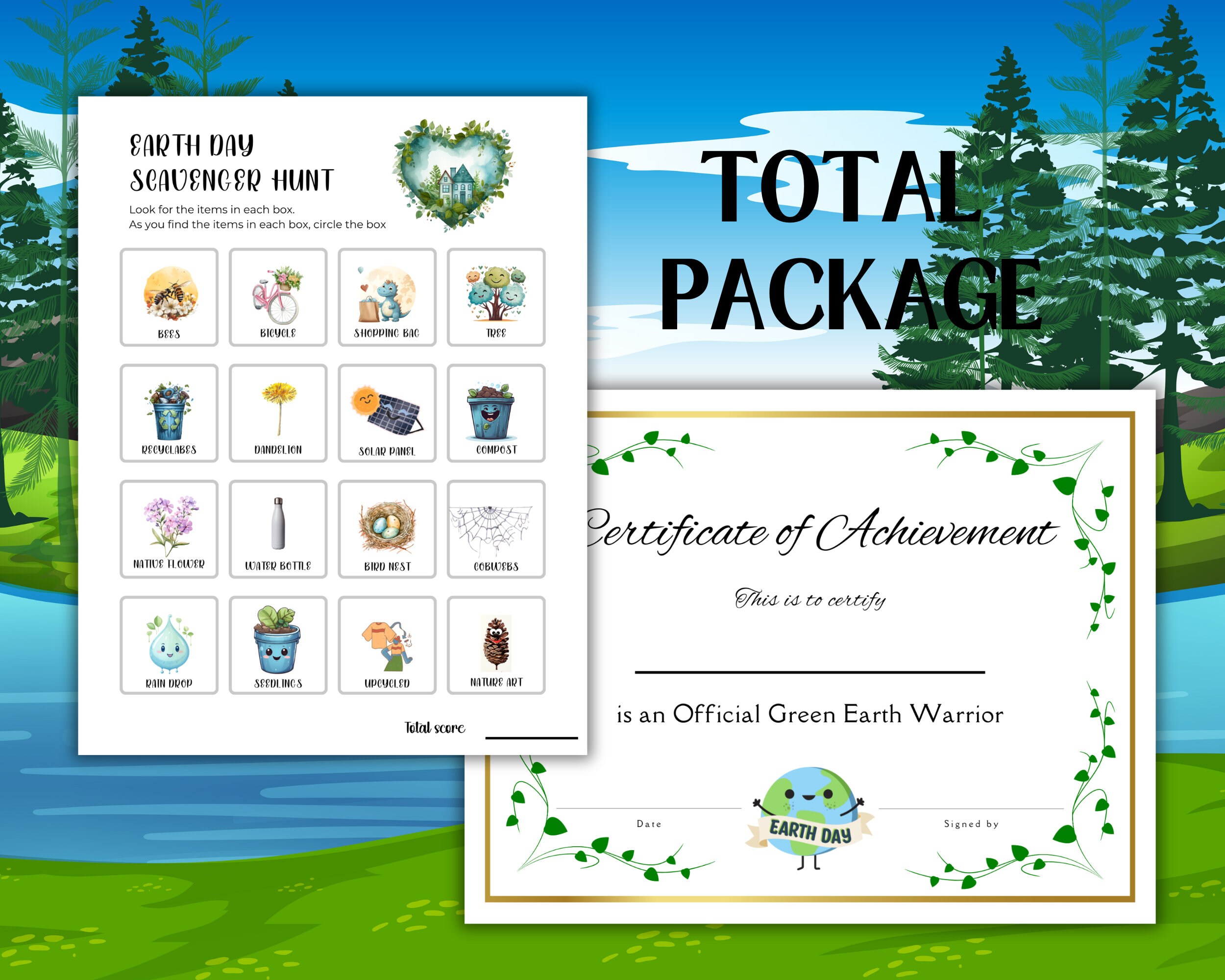 Scavenger Hunt for Earth Day | Kids Environmental Activity | Earth Day ...