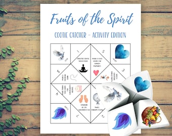 Fruit of the Spirit Cootie Catcher Sunday School Bible Activity ...