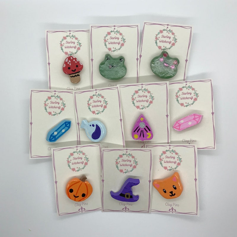 Clay Pins - Etsy