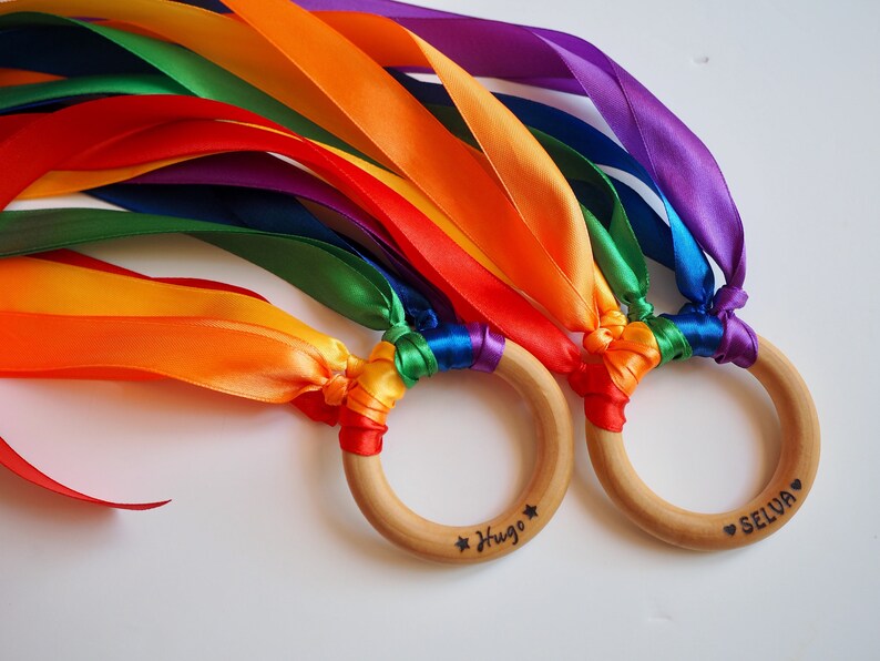 Personalised Rainbow Hand Kite Toddler Gift Montessori Toy | Etsy