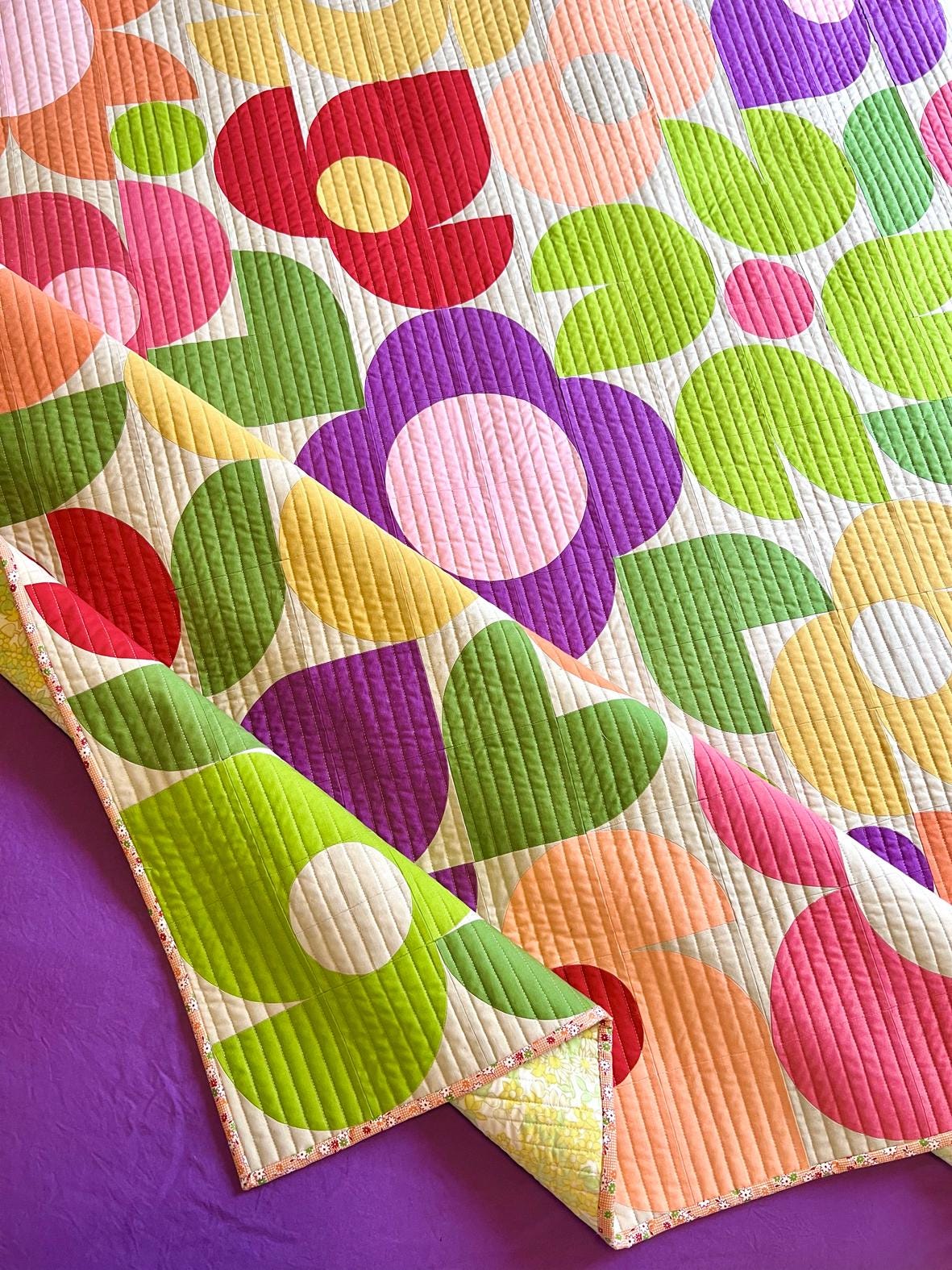 Bloomin' Lot Quilt Pattern PDF Download – Modern Botanical Quilt - Etsy