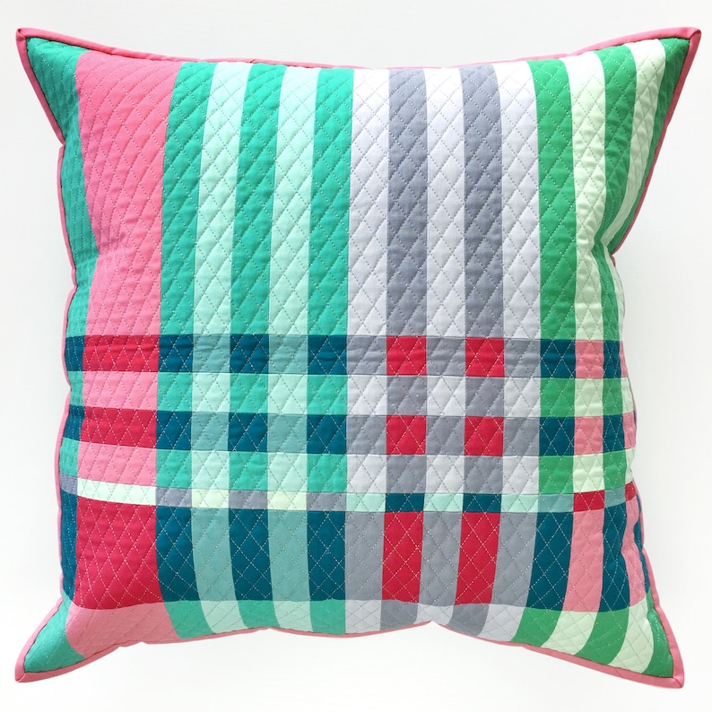 Handloomed Quilt PDF Pattern Modern Weave Quilt in Cushion - Etsy
