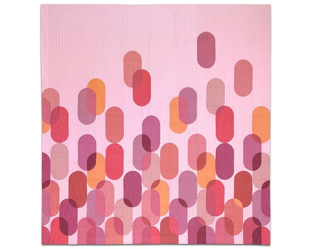 Surfacing Quilt Pattern PDF Download – Modern Drunkard's Path Quilt - Etsy