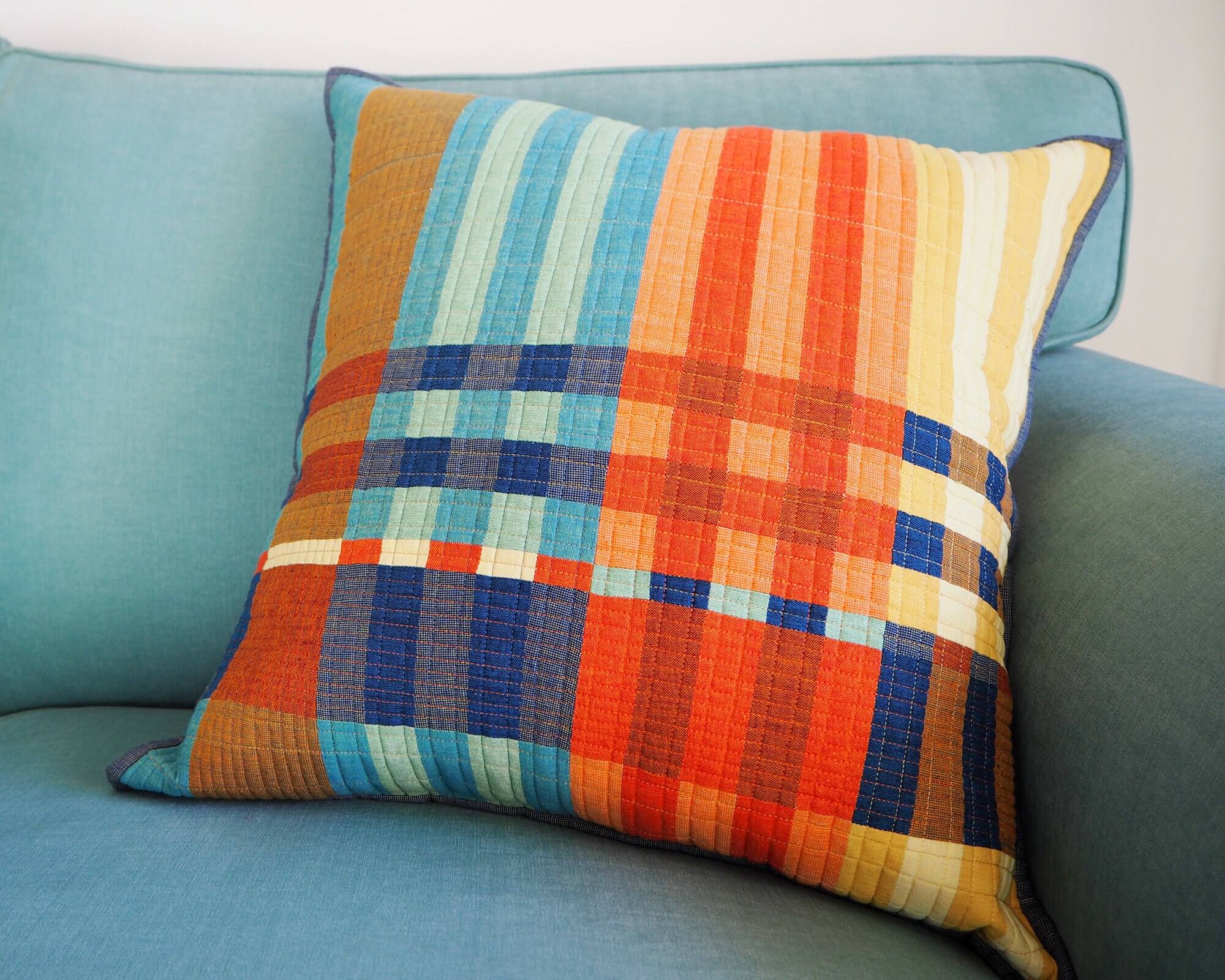 Handloomed Quilt PDF Pattern Modern Weave Quilt in Cushion - Etsy Australia