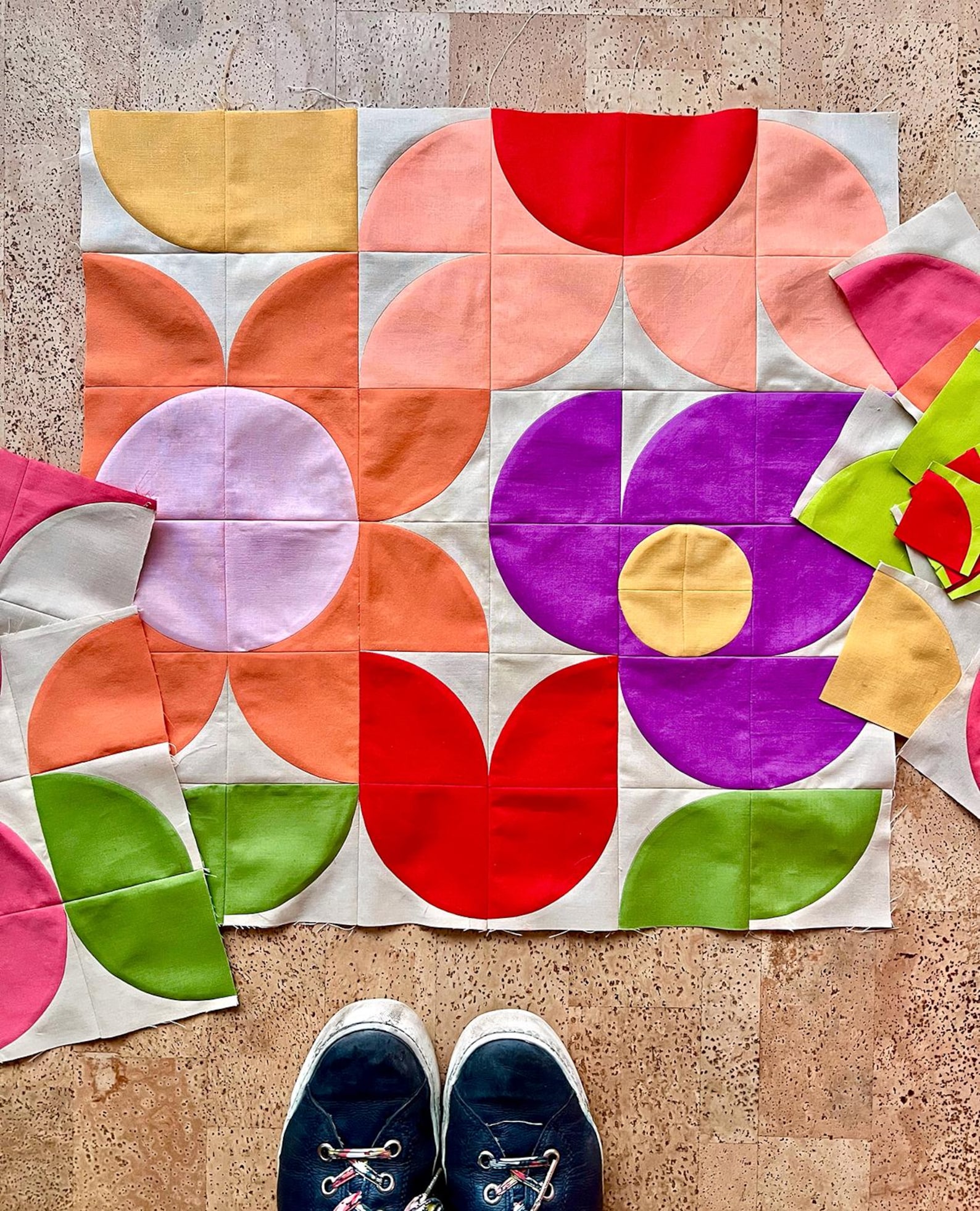 Bloomin' Lot Quilt Pattern PDF Download – Modern Flower Quilt - Etsy UK