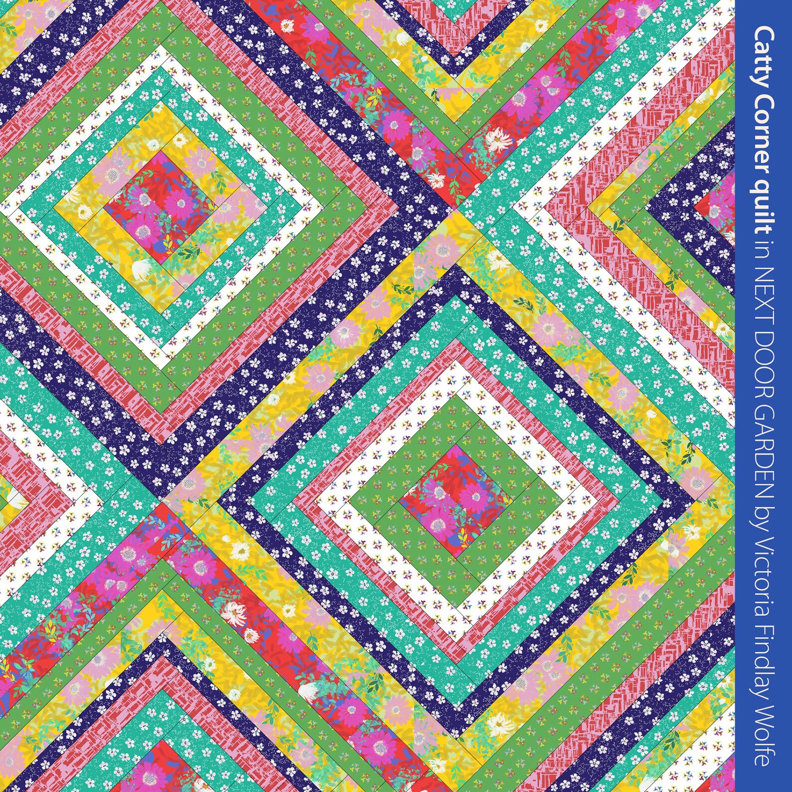 Catty Corner Quilt Pattern PDF Download Modern Log Cabin - Etsy