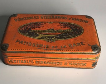 Antique French Tin Box - Etsy