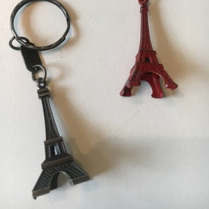 2 French Key Holder Eiffel Tower PARIS SOUVENIR 2 Porte Clefs De PARIS ...