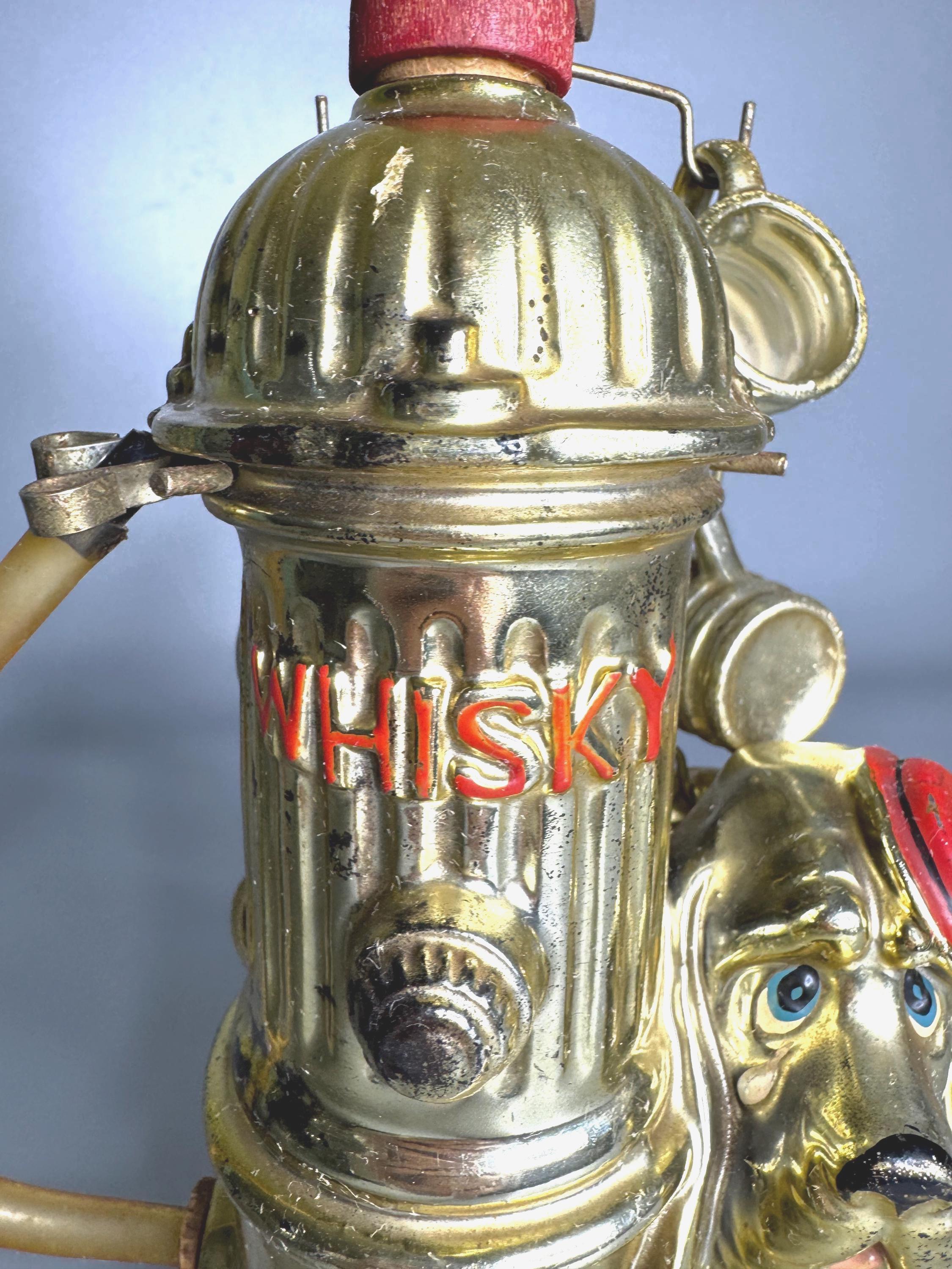 Japanese Vintage Bloodhound Fire Hydrant Decanter With Shot Glasses ...