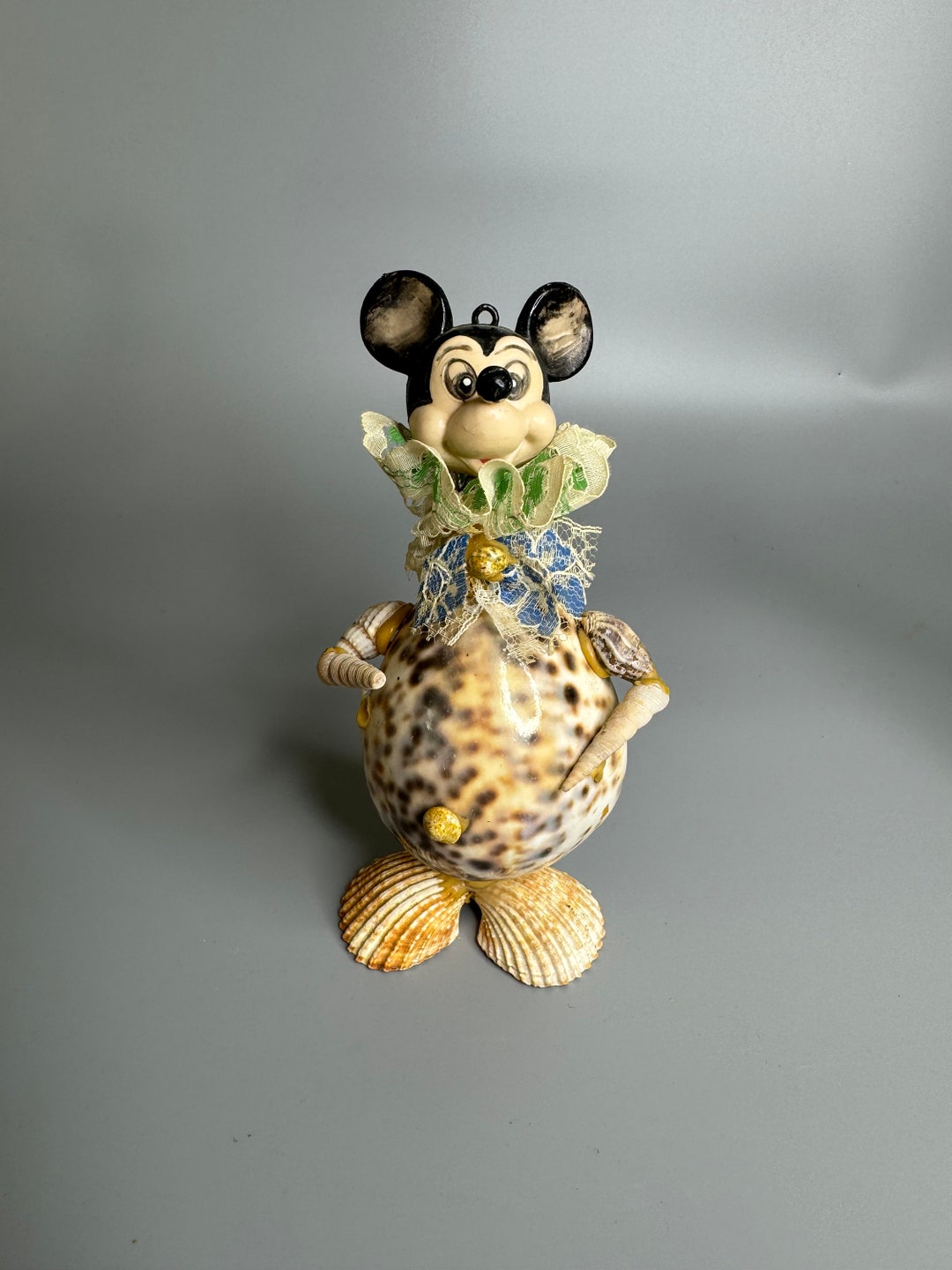 French Vintage Seashell Mickey Mouse Decoration - Etsy