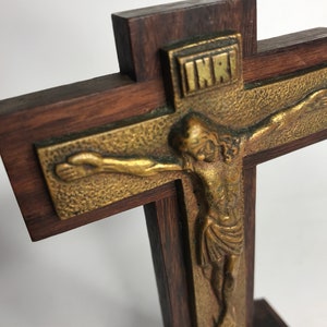 French Crucifix Religious on Base Jesus on Cross Jesus Sur Croix Church Decor Christ Sur Socle ...