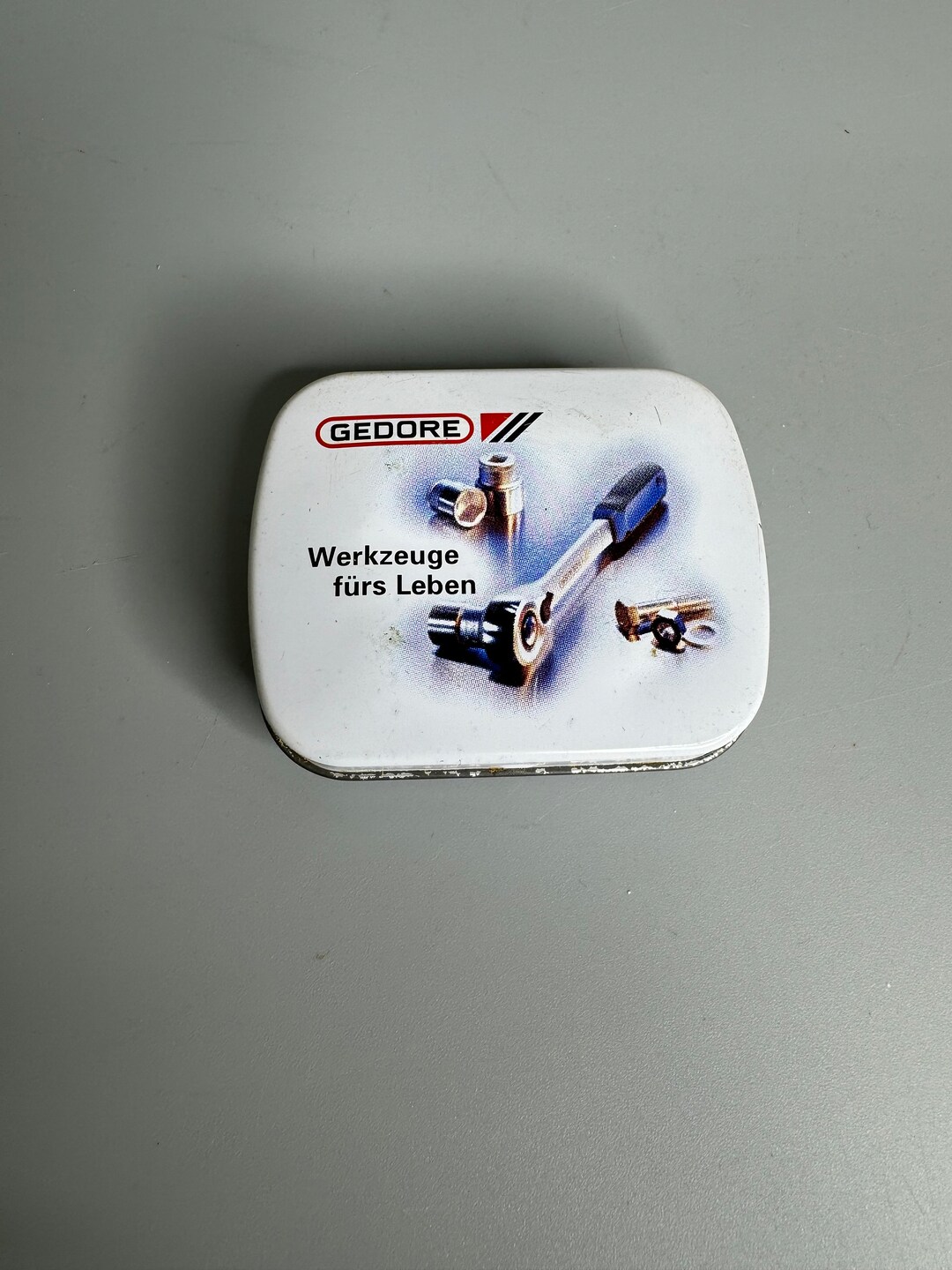 German Vintage Tin Can Miniature Box Gedore - Wekzeuge Furs Leben Tools ...