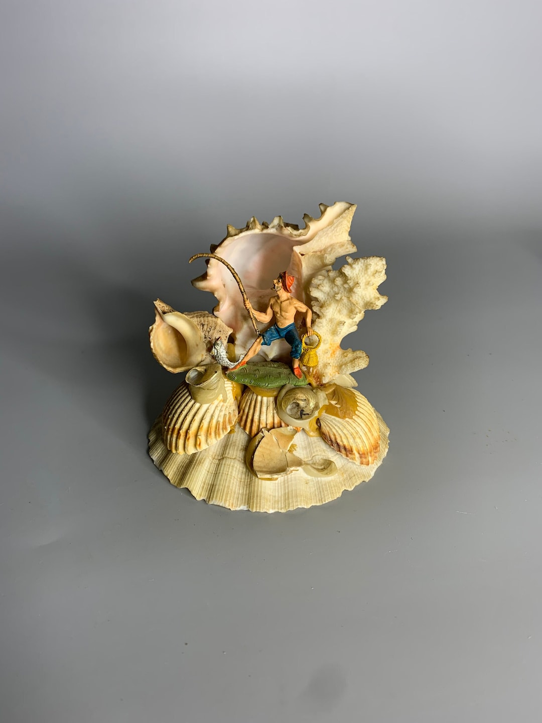 French Vintage Seashell Decoration Surfer Fisherman Design Pirate - Etsy