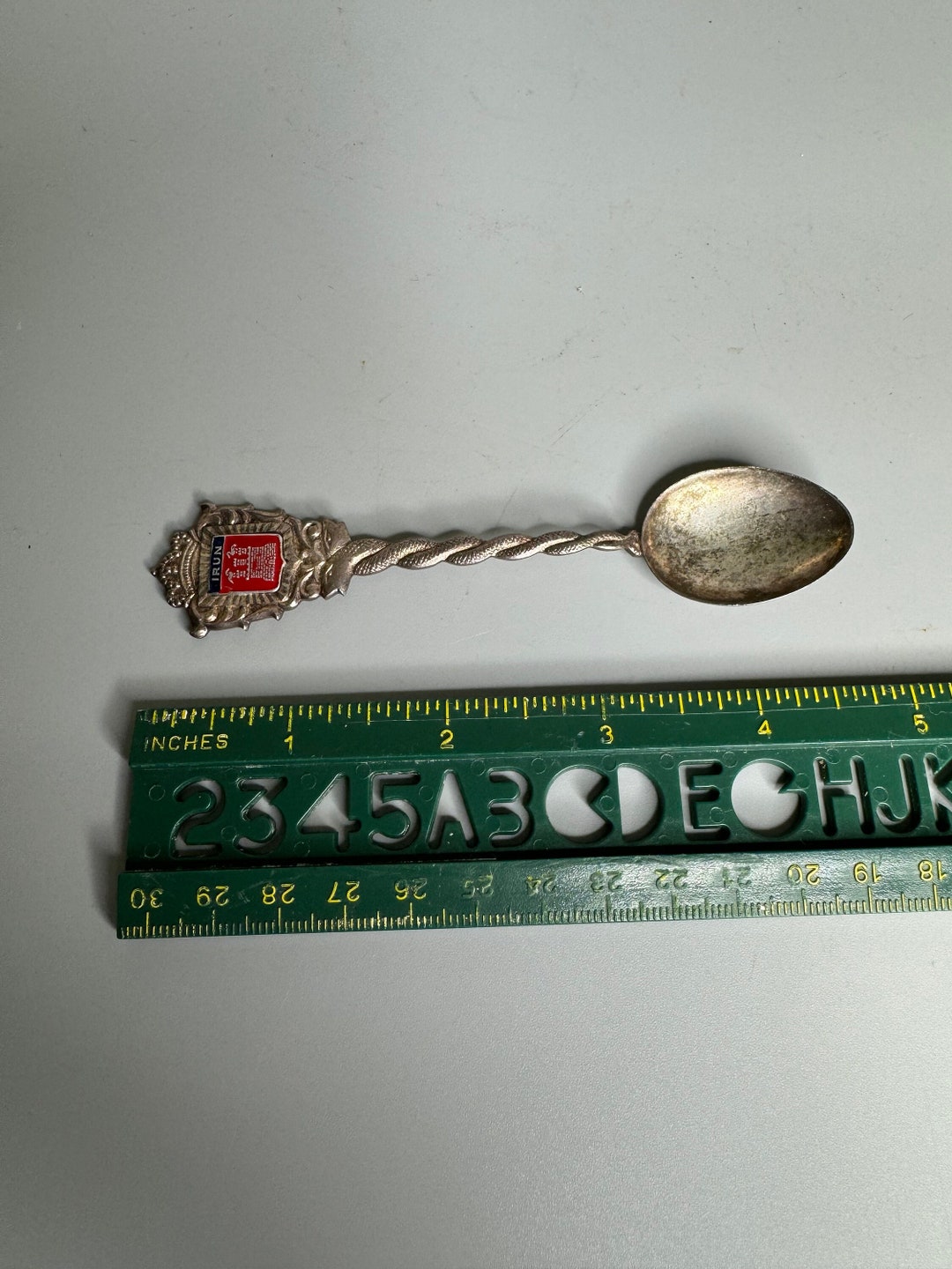 Spain Vintage Collectible Spoon Silver Enamel Metal Irun Souvenir - Etsy