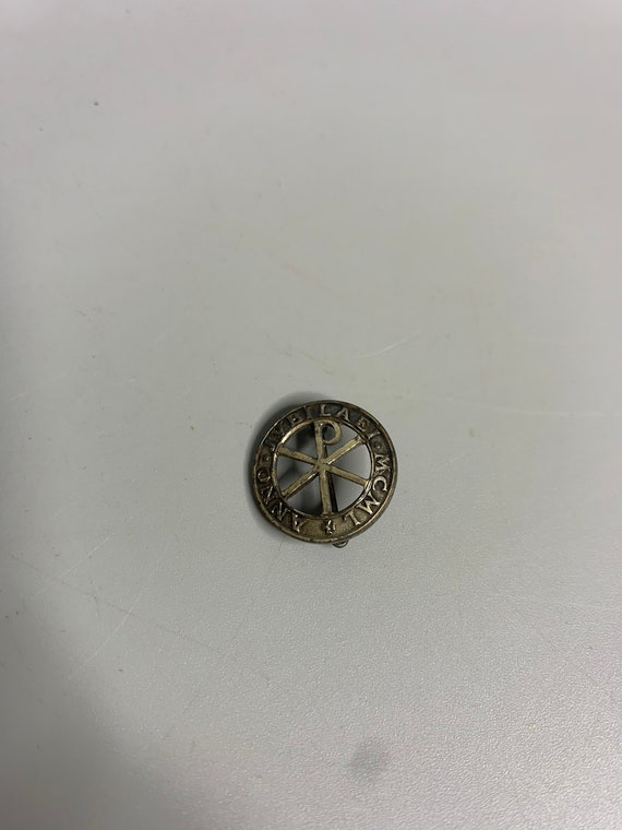 vintage chi rho pin - Gem