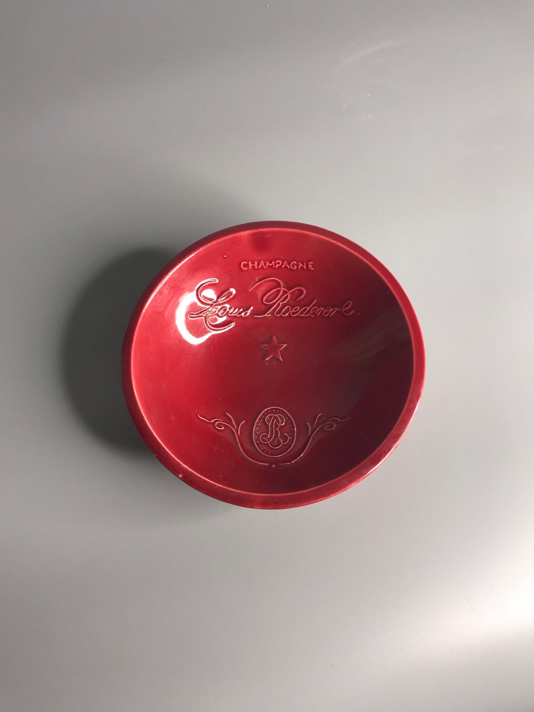 French Vintage Rare Money Dish or Ashtray Earthenware Advertising ...