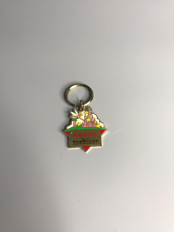 French vintage Euro DISNEY Paris Kodak Keychain holder - Gem
