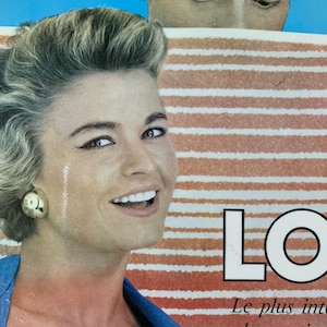 French Vintage Advertising LOU Bra RARE Sign Draeger LATE 1940's Lady ...