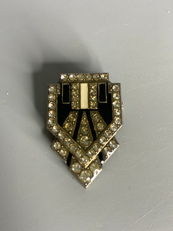 French Art Deco style lapel pin brooch jewelry Pierre… - Gem