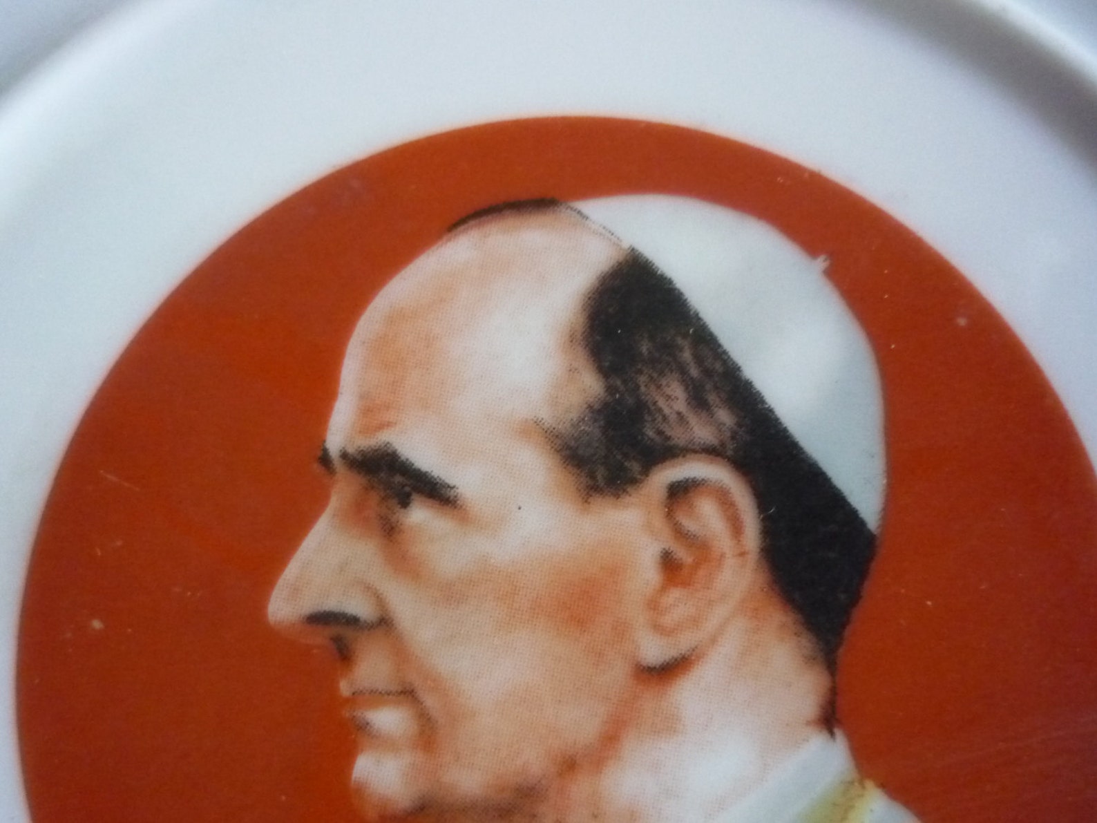 Vintage French Religious Plate Decor POP Paulus PP.VI Bavarian ...