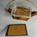 French Art Deco Mirror Knick Knack Box Flower Design in Wooden - Etsy