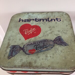 Vintage Belgium Tin Old Can Hartmint by Trefin 1940's Lithography ...