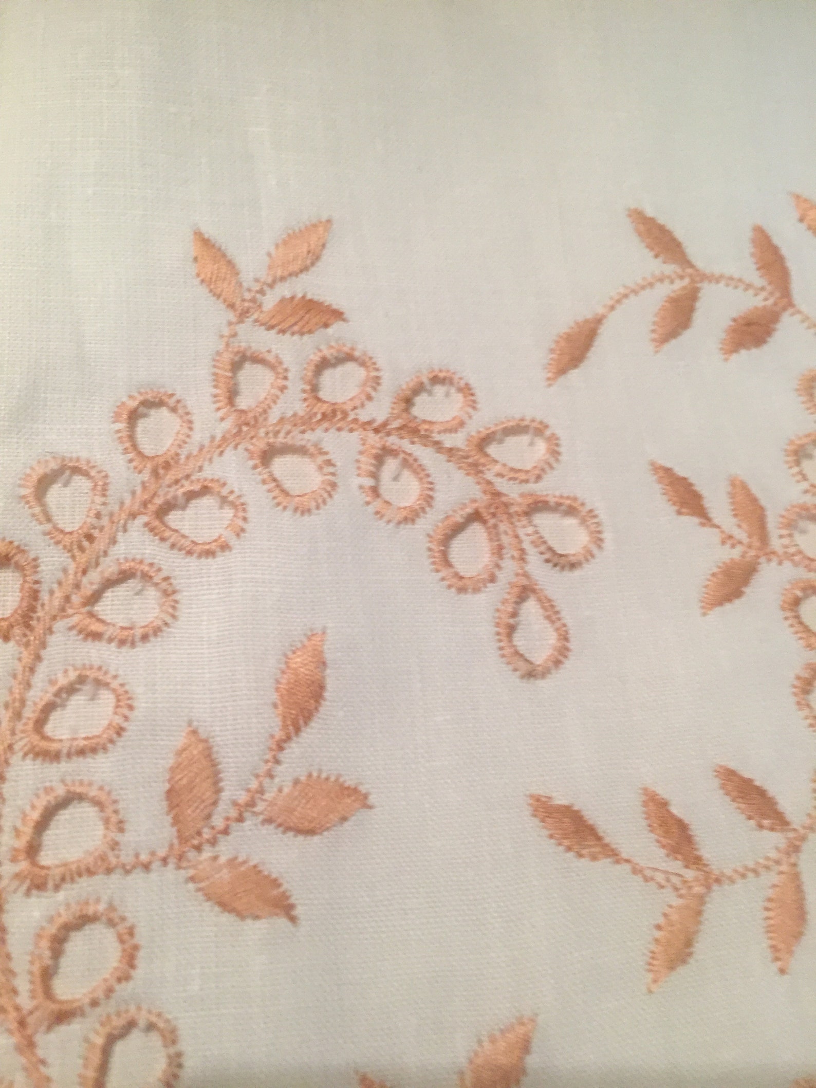 French Vintage Fabric Flower Design Embroidery Sewing Needlepoint Great ...