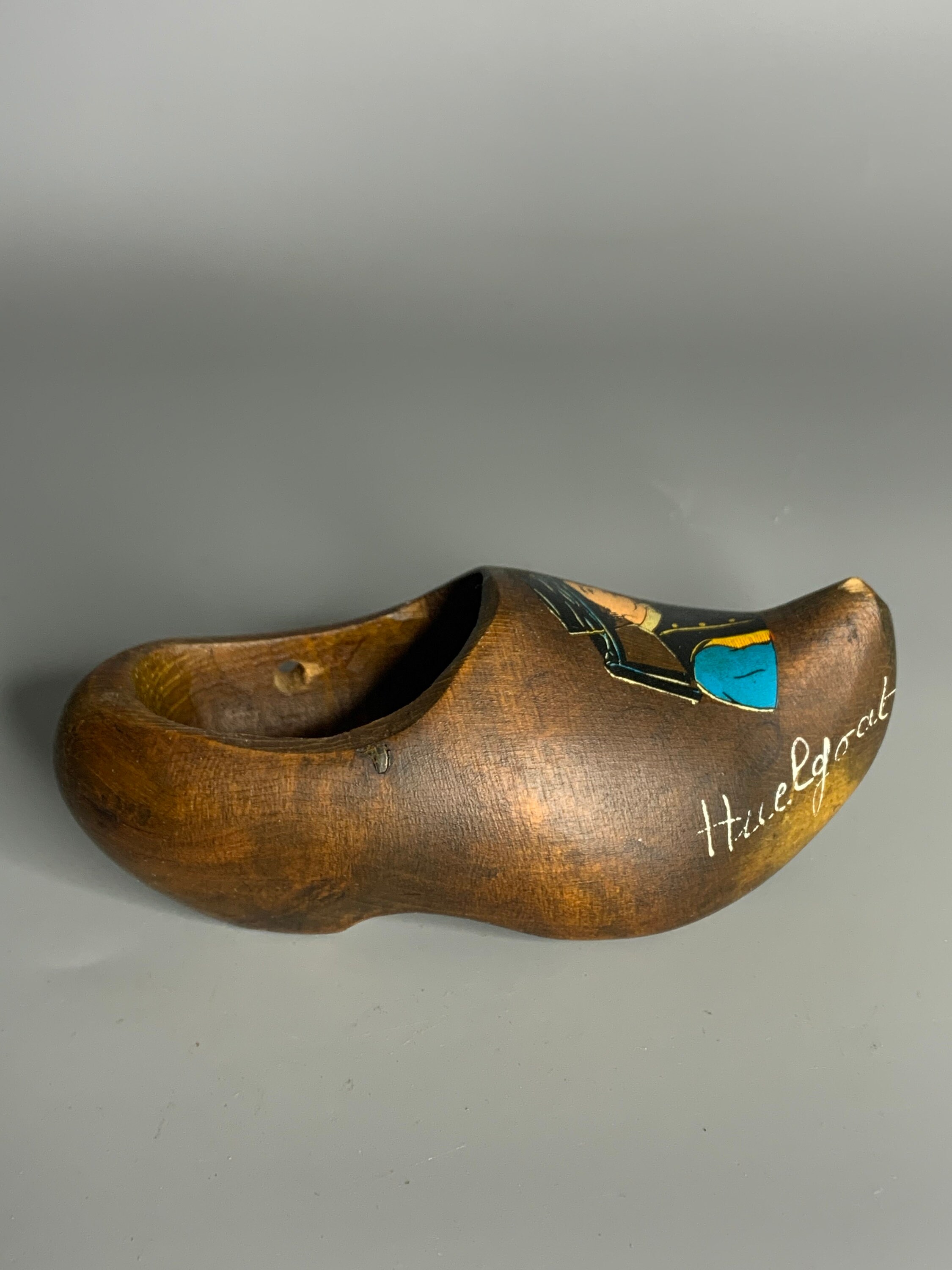 French Vintage Wooden Clog Shoe Huelgoat Souvenir BRETAGNE - Etsy