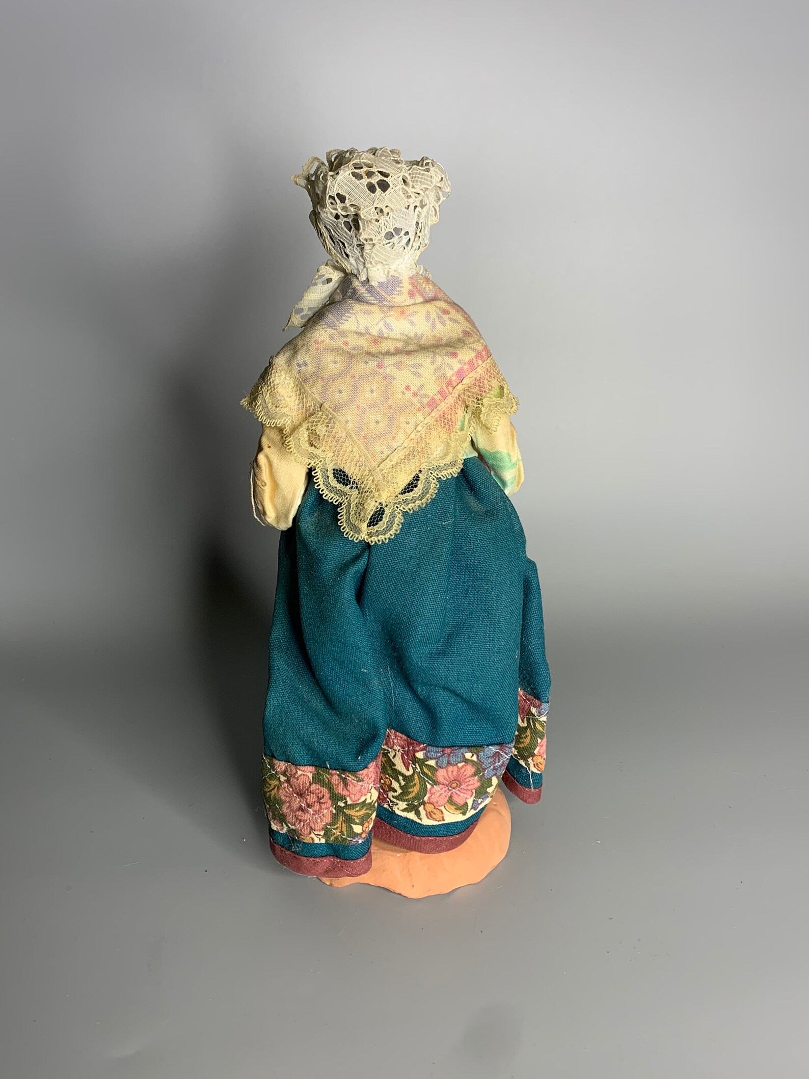 French Vintage Clay Santon Doll Old Lady Design Les Santons De - Etsy