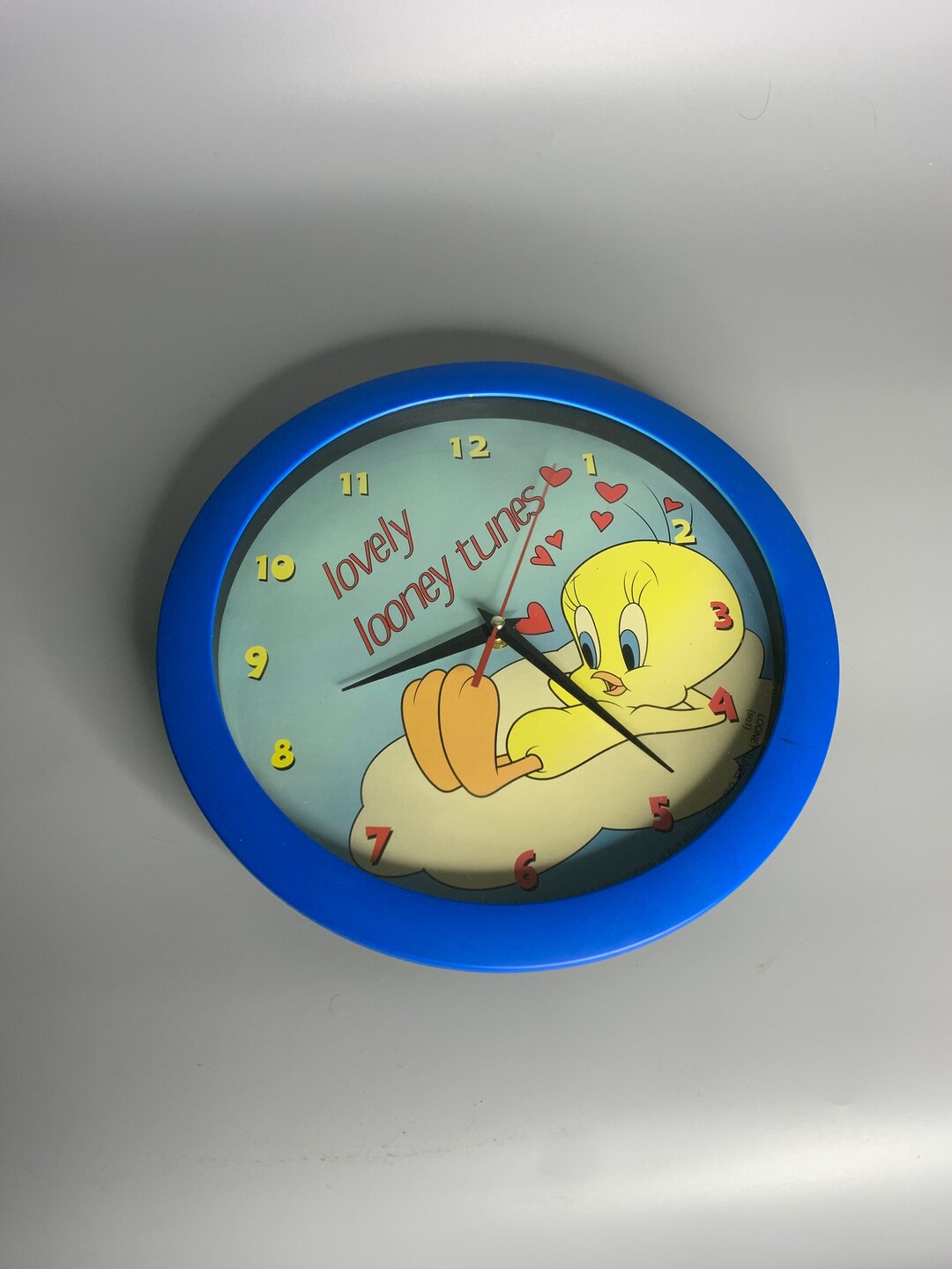 Clock Vintage Looney Tunes Wall Hanging Clock Warner Bros Children ...