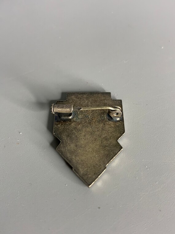 French Art Deco style lapel pin brooch jewelry Pierre… - Gem