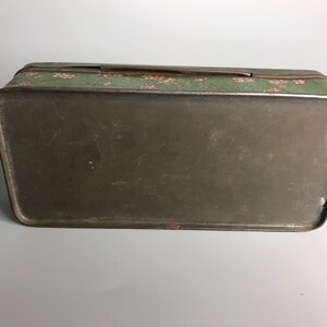 French Antique Tin Can Knick Knack Box Caiffa Coffee Brand Old Metal ...