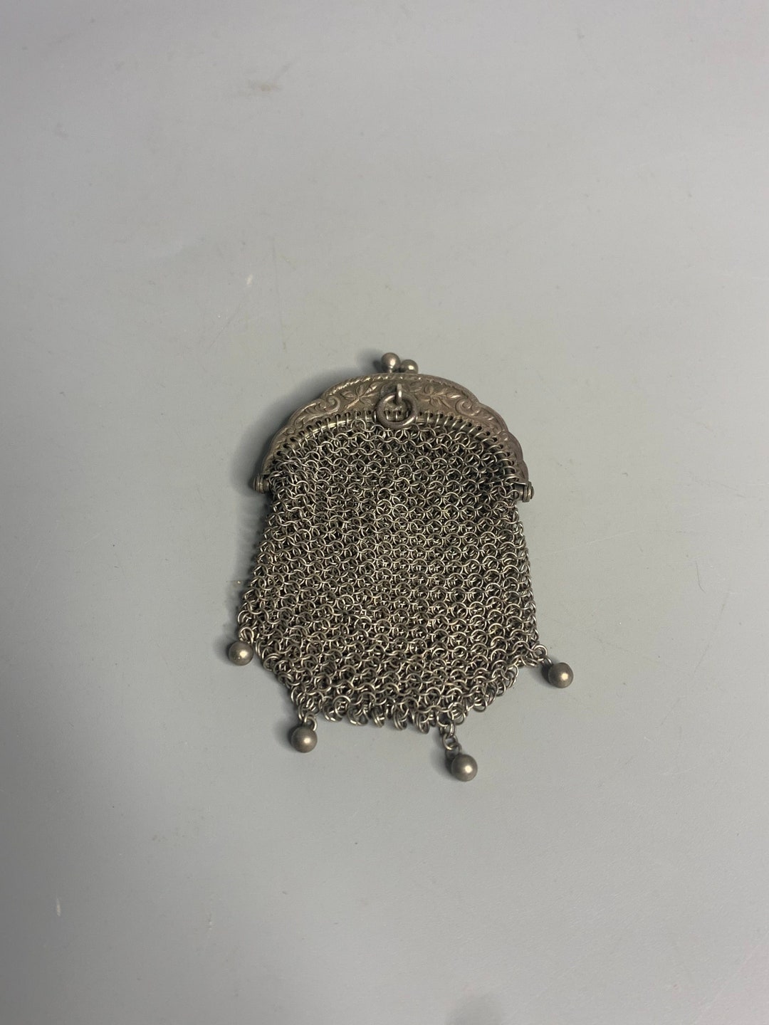 French Victorian Mush Silver Money Pouches Coin Purse - Etsy