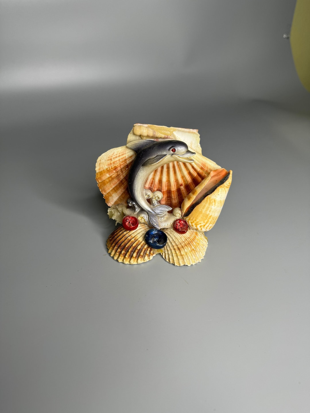 French Vintage Seashell Dolphin Decoration Beach Souvenir - Etsy