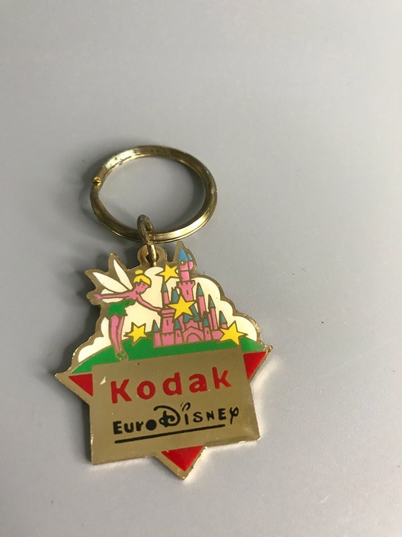 French vintage Euro DISNEY Paris Kodak Keychain holder - Gem