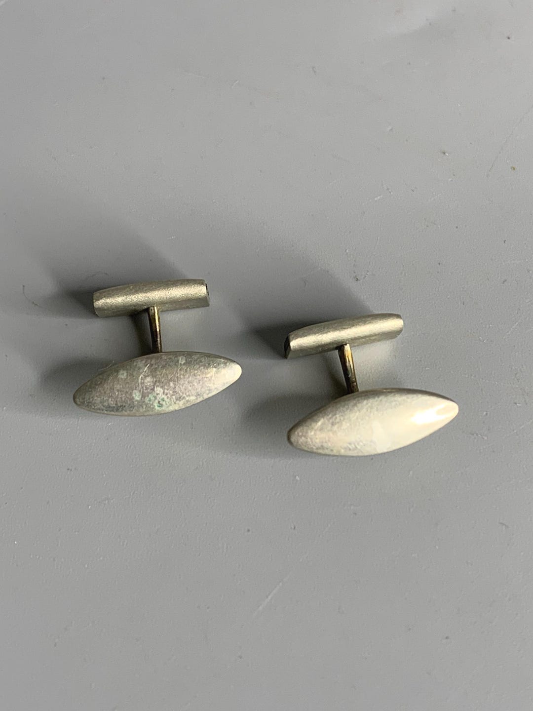 French Vintage Cuff Links Silver Color Metal Jewelry From 1960's Era - Etsy